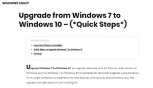 upgrade from windows 7 to windows 10 – (*quick steps*): windows crazy