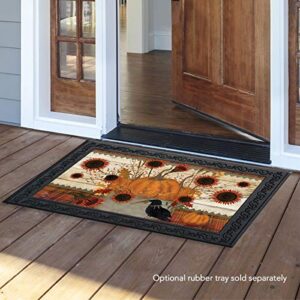 Briarwood Lane Primitive Pumpkins Autumn Doormat Sunflowers Fall Indoor/Outdoor 30" x 18"