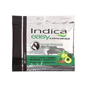 Indica Easy Shampoo Based Hair Color Dark Brown| Pack of 3