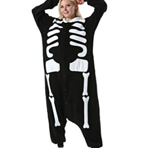 Skeleton Onesies Pajamas Unisex Adult Jumpsuit Animal Cosplay Costumes