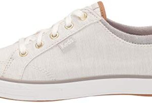 Keds Women's Center II Sneaker, Gray Stripe, 7.5 Medium