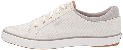 Keds Women's Center II Sneaker, Gray Stripe, 7.5 Medium