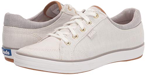 Keds Women's Center II Sneaker, Gray Stripe, 7.5 Medium