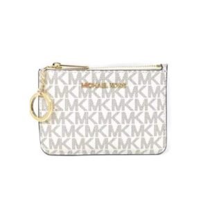 michael kors women's slim wallet, vanilla, one size