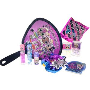 L.O.L. Surprise! Townley Girl Backpack Cosmetic Makeup Set 10 Pieces, Including Lip Gloss, Nail Polish, Scrunchy, Mirror and Surprise Keychain, Ages 5+ Perfect for Parties, Sleepovers and Makeovers