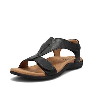 Taos Footwear Women's The Show Black Sandal 9 M