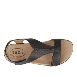 Taos Footwear Women's The Show Black Sandal 9 M