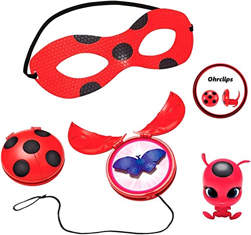 Miraculous: Tales Of Ladybug And Cat Noir Ladybug Role Play Set Ladybug Costume Kids Fancy Dress Set With Mask And Accessories Ladybug Superhero Costumes For Girls And Boys