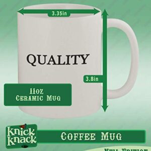 Knick Knack Gifts #skinful - 11oz Ceramic White Coffee Mug, White