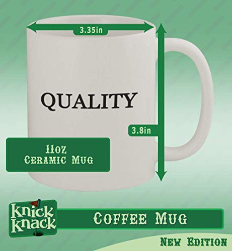 Knick Knack Gifts #skinful - 11oz Ceramic White Coffee Mug, White