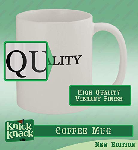 Knick Knack Gifts #skinful - 11oz Ceramic White Coffee Mug, White