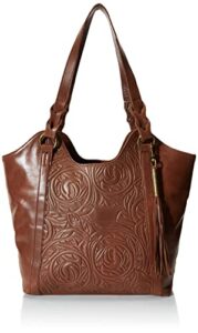 the sak womens women s sierra leather shopper, teak leaf embossed, one size us