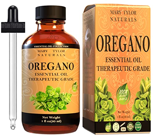 Oregano Essential Oil (1 oz), Premium Therapeutic Grade, 100% Pure and Natural, Perfect for Aromatherapy, and Much More by Mary Tylor Naturals