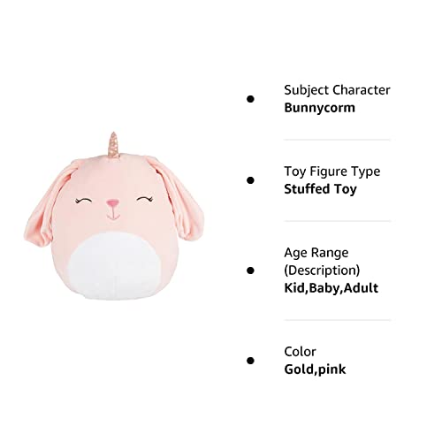 Squishmallows 12" Legacy The Pink Bunnycorn - Officially Licensed Kellytoy Plush - Collectible Soft & Squishy Bunnycorn Stuffed Animal Toy - Add to Your Squad - Gift for Kids, Girls & Boys - 12 Inch