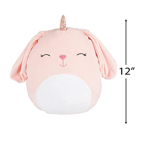 Squishmallows 12" Legacy The Pink Bunnycorn - Officially Licensed Kellytoy Plush - Collectible Soft & Squishy Bunnycorn Stuffed Animal Toy - Add to Your Squad - Gift for Kids, Girls & Boys - 12 Inch