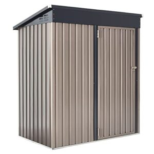 u-max 5.2 × 3.2 ft outdoor storage shed, backyard sheds & outdoor storage, garden metal shed for tools, furniture storage