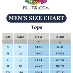 Fruit of the Loom Men's Pocket T-Shirt Multipack, (Pack of 6) - Assorted Colors, Large