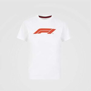 Fuel For Fans Youth Formula 1 F1 Tech Collection Large Logo T-Shirt, White, Youth S (8)