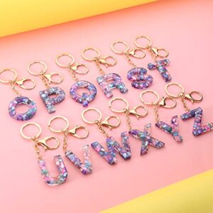 Lenlorry Letter G Keychain Accessories Cute Crystals Keyring Initial Key Ring for Women