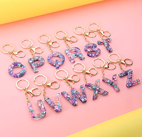 Lenlorry Letter G Keychain Accessories Cute Crystals Keyring Initial Key Ring for Women