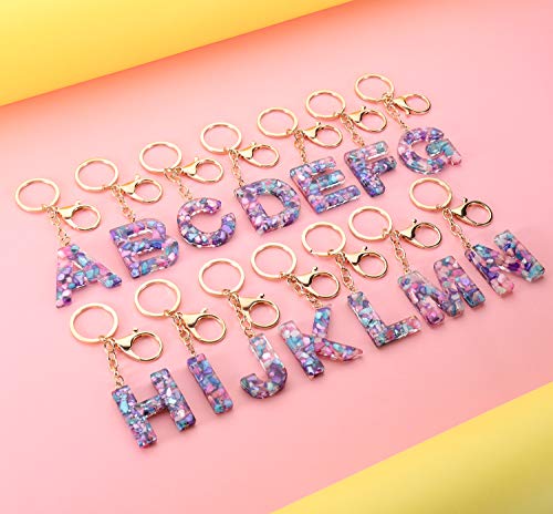 Lenlorry Letter G Keychain Accessories Cute Crystals Keyring Initial Key Ring for Women