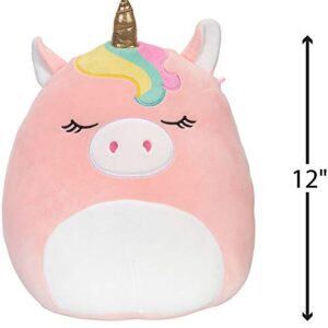 Squishmallows Official Kellytoy Plush 12" Ilene The Pink Unicorn- Ultrasoft Stuffed Animal Plush Toy