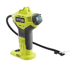 Ryobi P737D 18-Volt ONE+ Cordless High Pressure Inflator with Digital Gauge, 4.0 Ah 18-Volt ONE+ High Capacity Lithium-Ion Battery, Charger, and Bag (Bulk Packaged)