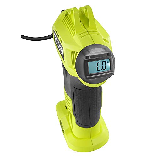 Ryobi P737D 18-Volt ONE+ Cordless High Pressure Inflator with Digital Gauge, 4.0 Ah 18-Volt ONE+ High Capacity Lithium-Ion Battery, Charger, and Bag (Bulk Packaged)