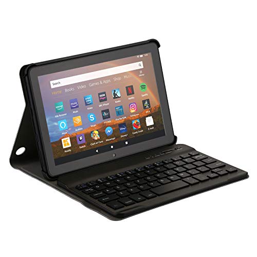 AGPTEK Keyboard Case for All-New Amazon Fire HD 8/8 Plus(2020 Release, 10th & 2022 Release, 12th),with Detachable Wireless Bluetooth Keyboard