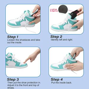 YOLOPARK 6 Pairs Shoe Anti creases protectors, No Creases Shoe Inserts Prevent Sneaker Air Forces Jordans Wrinkle Men's 7.5-13 / Women's 5-8