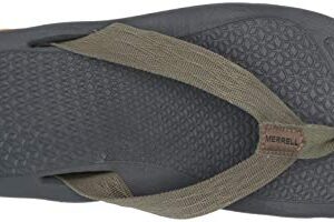 Merrell Men's Breakwater FLIP Flop, Lichen, 13