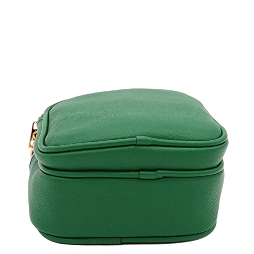 FashionPuzzle Multi Pocket Casual Crossbody Bag (Kelly Green)