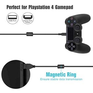 6amLifestyle PS4 Controller Charger Charging Cable 10FT Charge and Play Extra Long Micro USB for Playstaion 4 Xbox One Controllers Android Phones