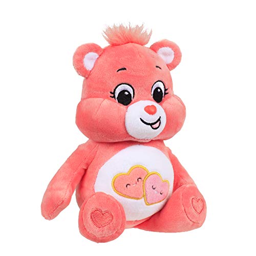 Care Bears 22033 9 Inch Bean Plush Love-A-Lot Bear, Collectable Cute Plush Toy, Cuddly Toys for Children, Soft Toys for Girls and Boys, Cute Teddies Suitable for Girls and Boys Aged 4 Years +