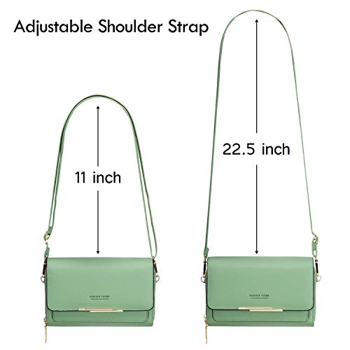 Roulens Small Crossbody Bag for Women,Cell Phone Purse Women's Shoulder Handbags Wallet Purse with Credit Card Slots