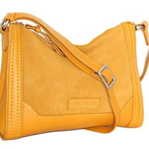 Kitty Cat Leather Crossbody (Mustard)