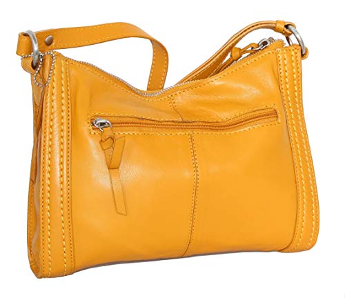 Kitty Cat Leather Crossbody (Mustard)