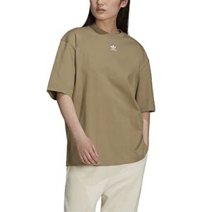 adidas originals women's adicolor essentials tee, orbit green, small