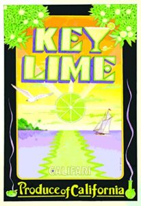 califari key lime : vivid strain art wall poster, decor for a home, dorm, store, dispensary, or smoke shop - 13" x 19" lithograph print