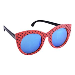 sun-staches kids miraculous ladybug glitter dots sunglasses child size shades uv400 arkaid, multi, one size (sg3774)costume