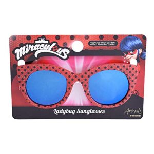 Sun-Staches Kids Miraculous Ladybug Glitter Dots Sunglasses Child Size Shades UV400 Arkaid, Multi, one Size (SG3774)Costume