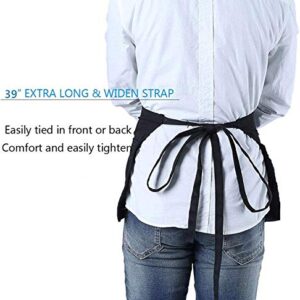 Waist Apron for Teachers with 3 Pockets Half Black Apron,Teachers Prefect Gift (teacher of ting humans)