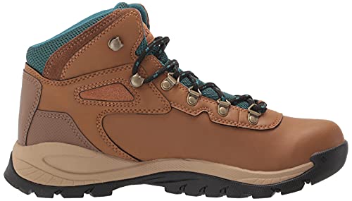 Columbia Women's Newton Ridge Plus Hiking Shoe, Elk, River Blue, 8