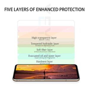 LG V60 ThinQ Screen Protector + Camera Lens Protectors by YEYEBF,[2+2 Pack] Tempered Glass Screen Protector [9H Hardness][Case-Friendly][3D Glass][Bubble-Free] Screen Protector Glass for LG V60 ThinQ