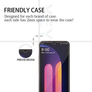 LG V60 ThinQ Screen Protector + Camera Lens Protectors by YEYEBF,[2+2 Pack] Tempered Glass Screen Protector [9H Hardness][Case-Friendly][3D Glass][Bubble-Free] Screen Protector Glass for LG V60 ThinQ