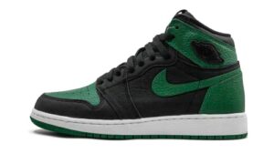 jordan youth air 1 high retro gs 575441 030 pine green black - size 3.5y