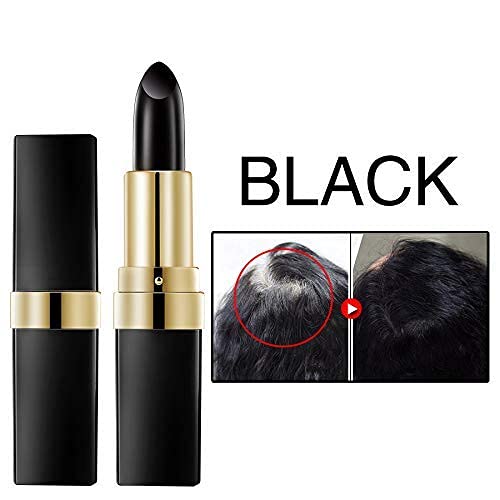 La Milee Hair Color Dye Pencil for Roots One-Time Hair dye pencil Instant Black Root Coverage Hair Color pencil Temporary black Hair Colour pencil 3.8g BLACK