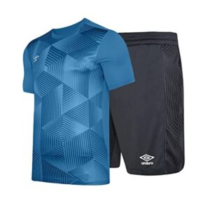 umbro mens maxium football kit (s) (blue jewel/black)