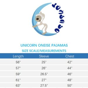 Adult Unicorn Costume, Cartoon One Piece Pajamas Halloween Christmas Cosplay Onesie Womens Gifts