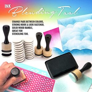 Pixiss Mini Ink Blending Tools - Square (Mini Ink Blending Tool with Added Replacement Foams)